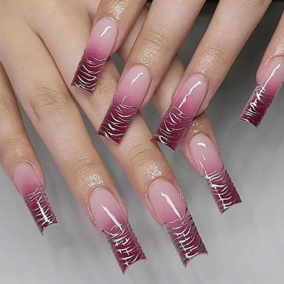 NEW BRAND | Makeup | Newlong Ballerina Square Shape Fake Press On Nails ...